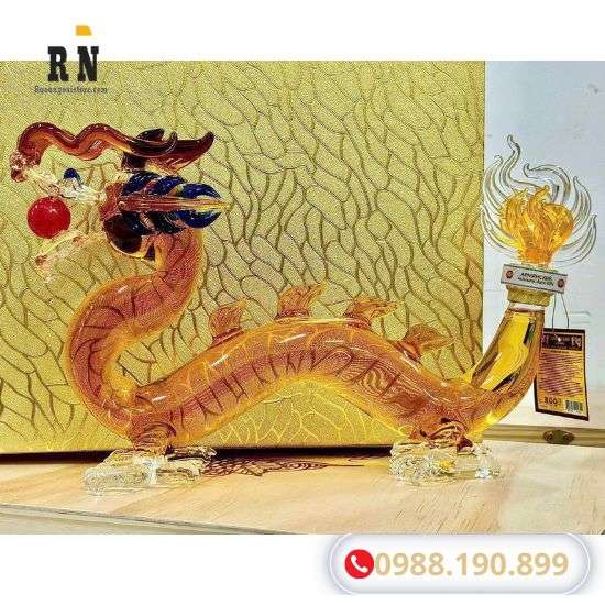 Rượu phong thủy hình con rồng - Rượu Ngoại Store